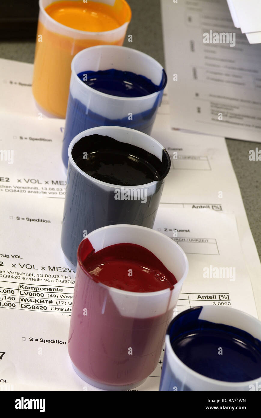 Cup colors different Stock Photo - Alamy
