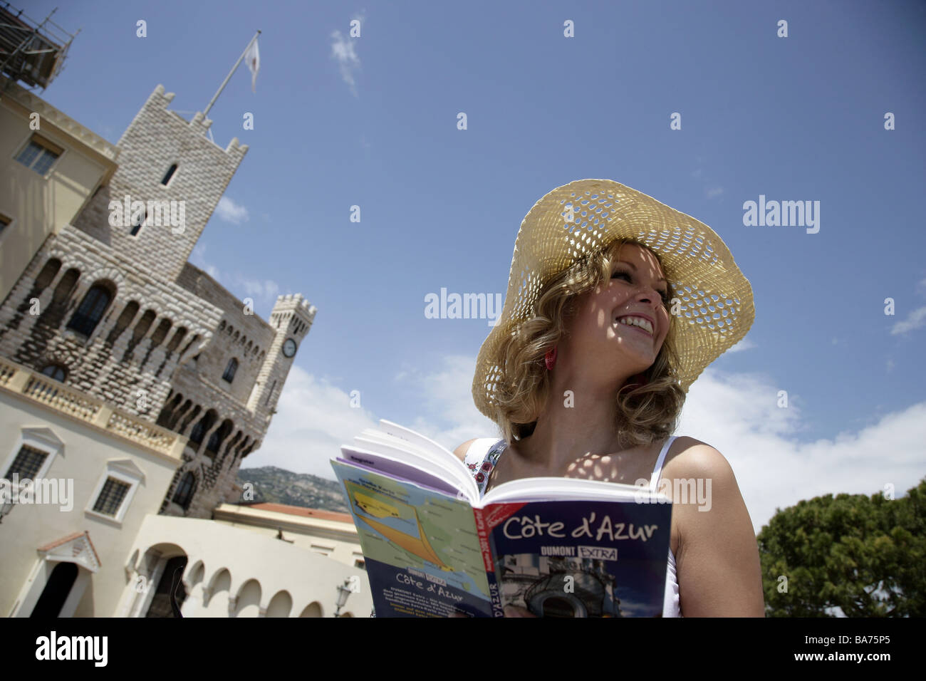 Monaco palace you Prince detail woman young guides portrait 20-30 years ...