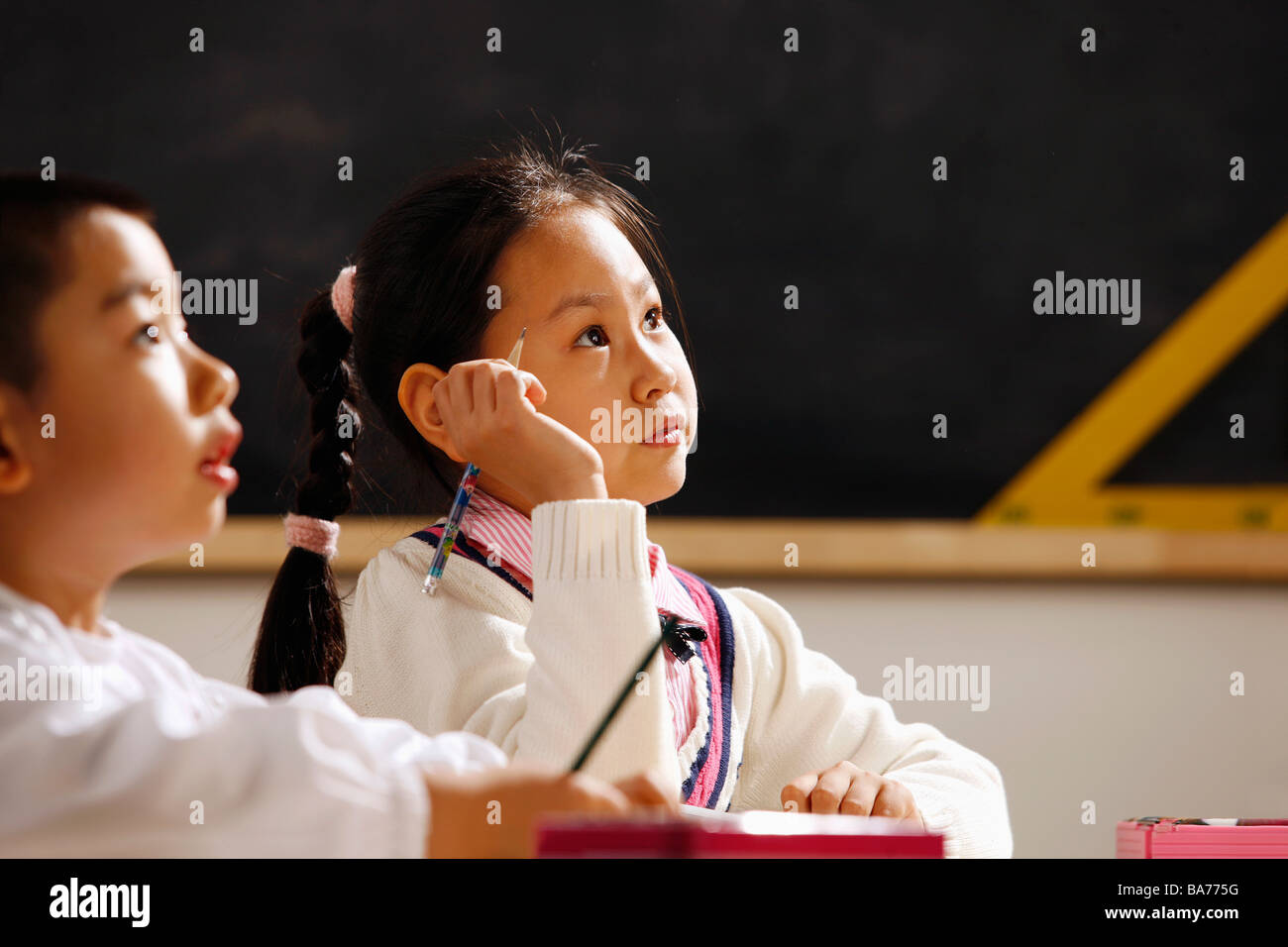 Oriental Children in the classroom,China Stock Photo - Alamy