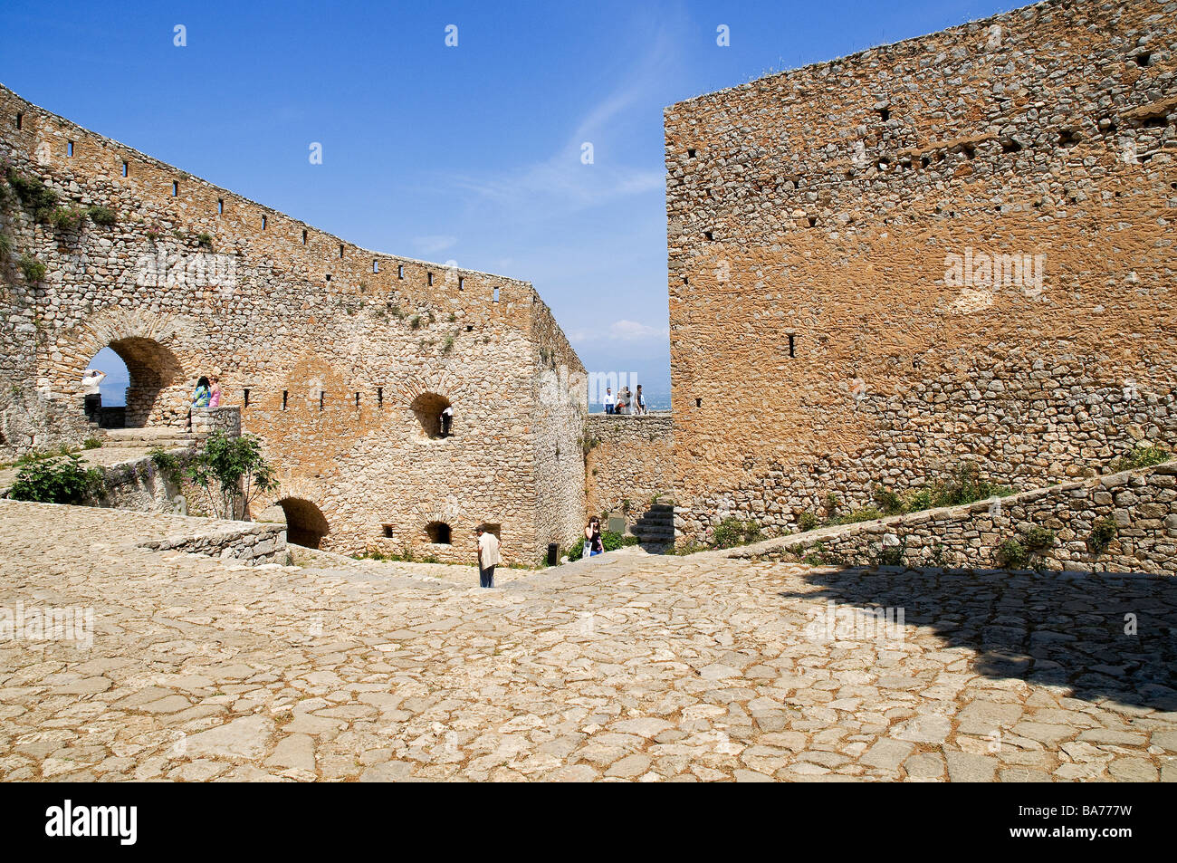 Greece, Peloponnese, Nauplie, Palamede castle Stock Photo - Alamy