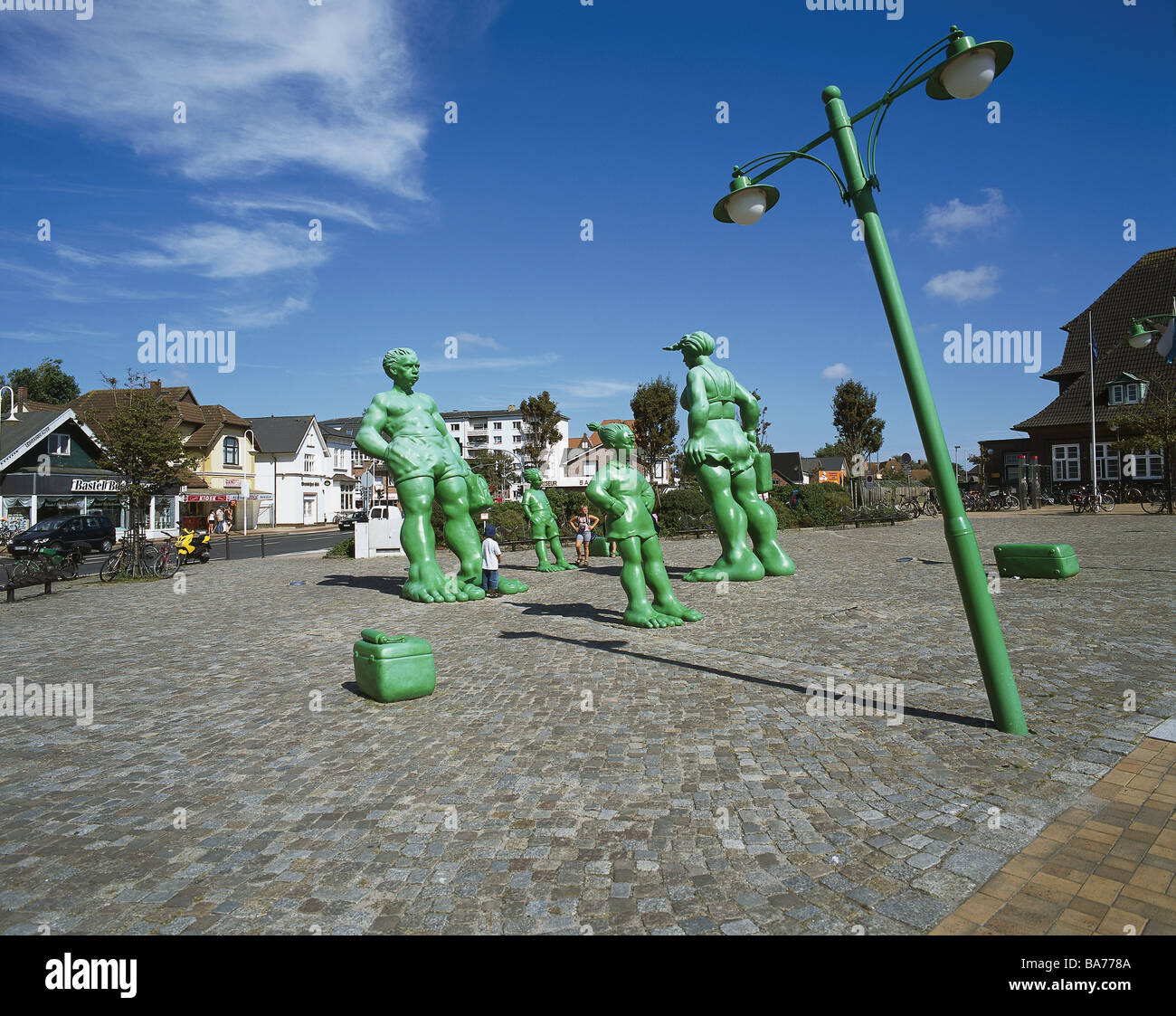 Germany Schleswig-Holstein island Sylt Westerland railway station ...