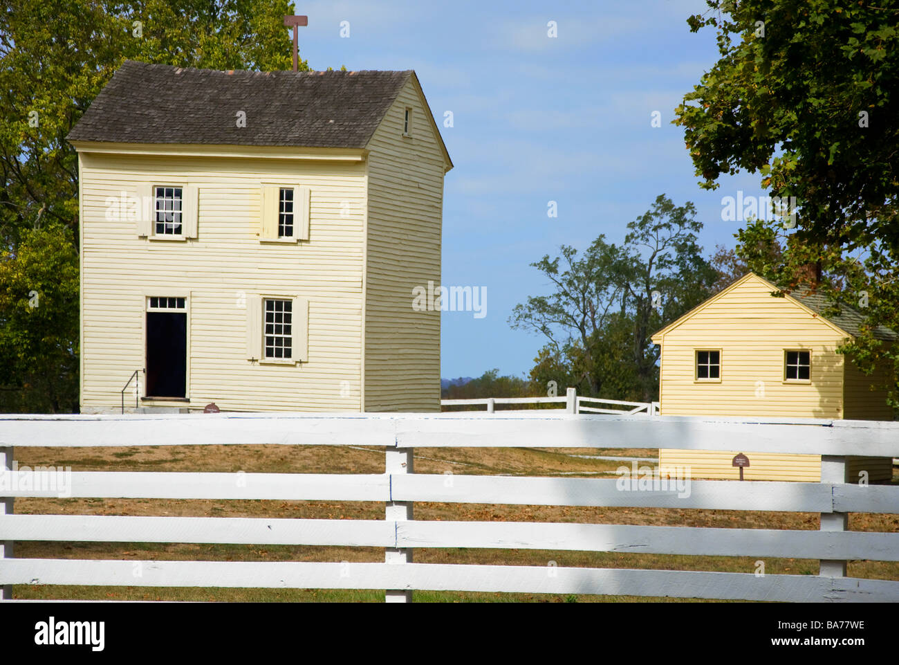 Shaker Village of Pleasant Hill in Shaker Hill, Kentucky Stock Photo - Alamy