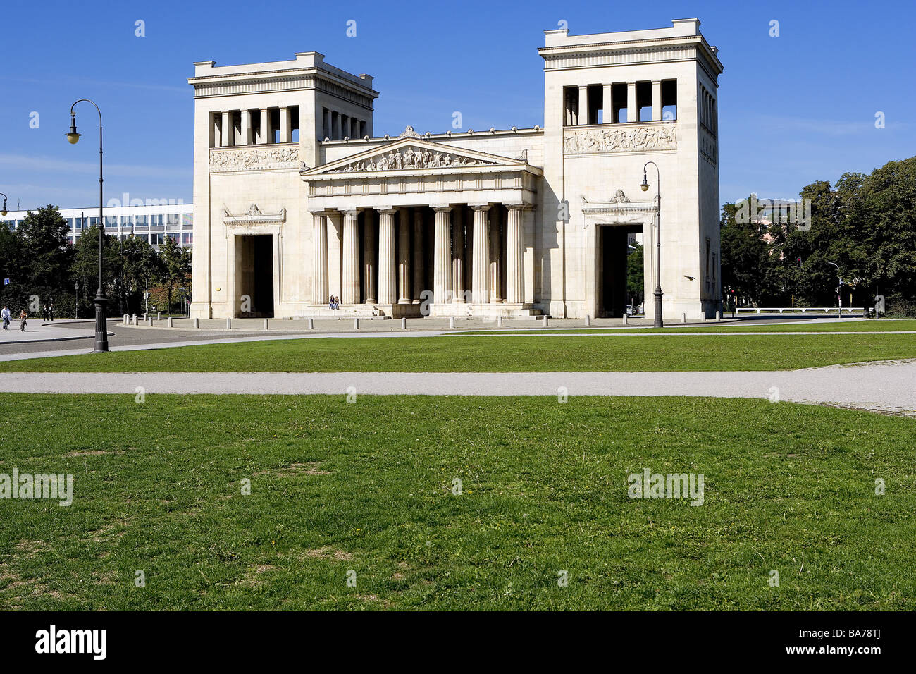 Germany Bavaria Munich king-place Propyläen summers series waiter ...