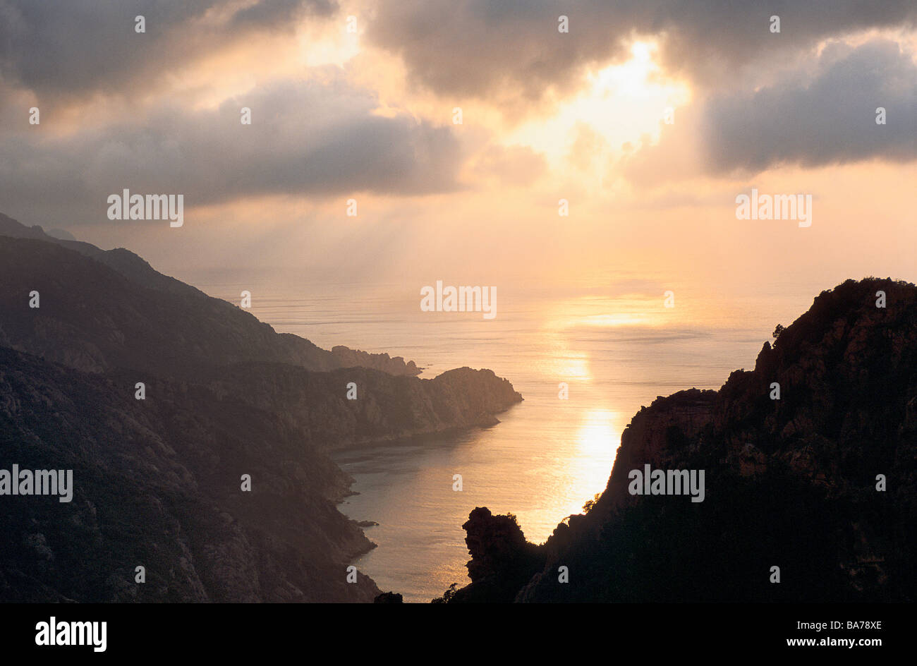 France, Corse du Sud, Calanches de Piana classified as World Heritage ...