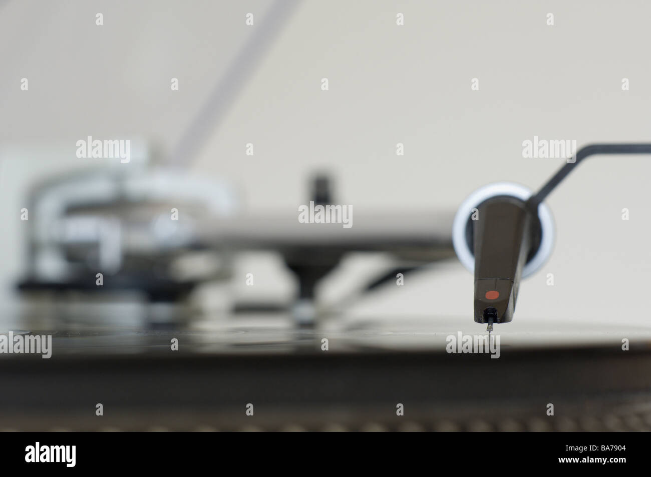 Record players detail pick-up arm electro-appliance music-installation ...