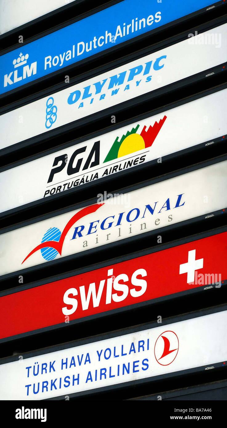 Light-signs airlines different detail no property release advertising ...