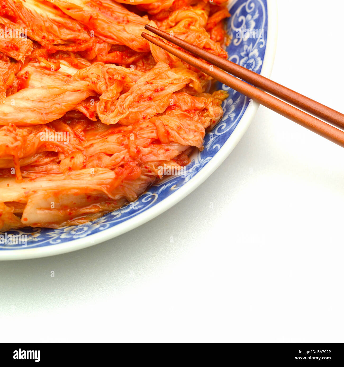 Kimchi on plate Stock Photo - Alamy