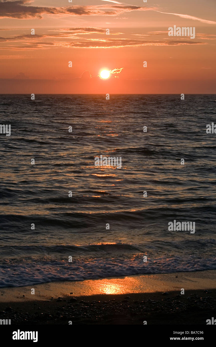 Sunset - Fort Ebey State Park, Whidbey Island, Washington Stock Photo ...