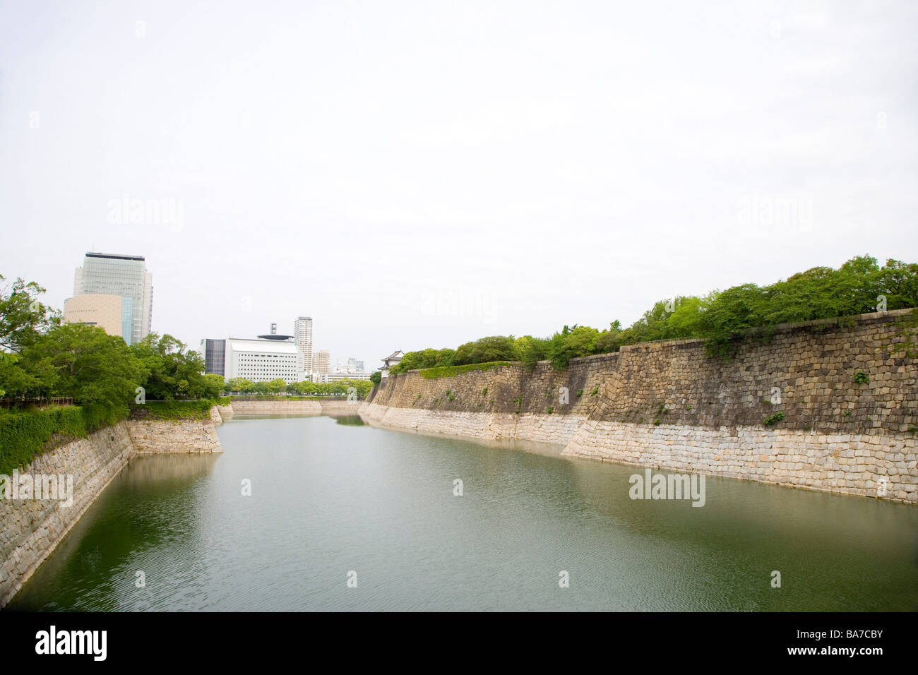 Moat Japan Osaka Stock Photo - Alamy