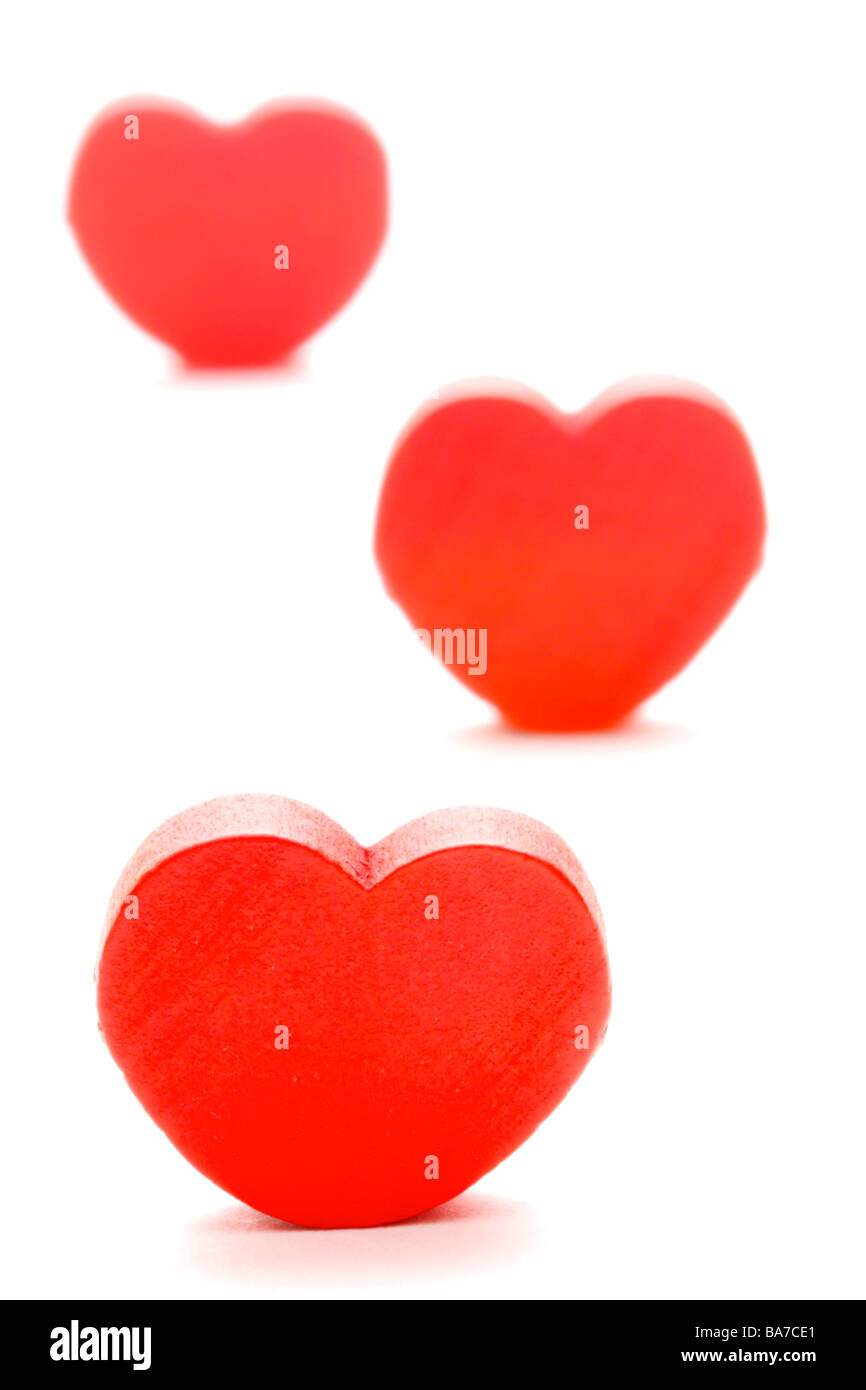 Three heart shaped objects Stock Photo - Alamy Three heart shaped objects Stock Photo - Alamy