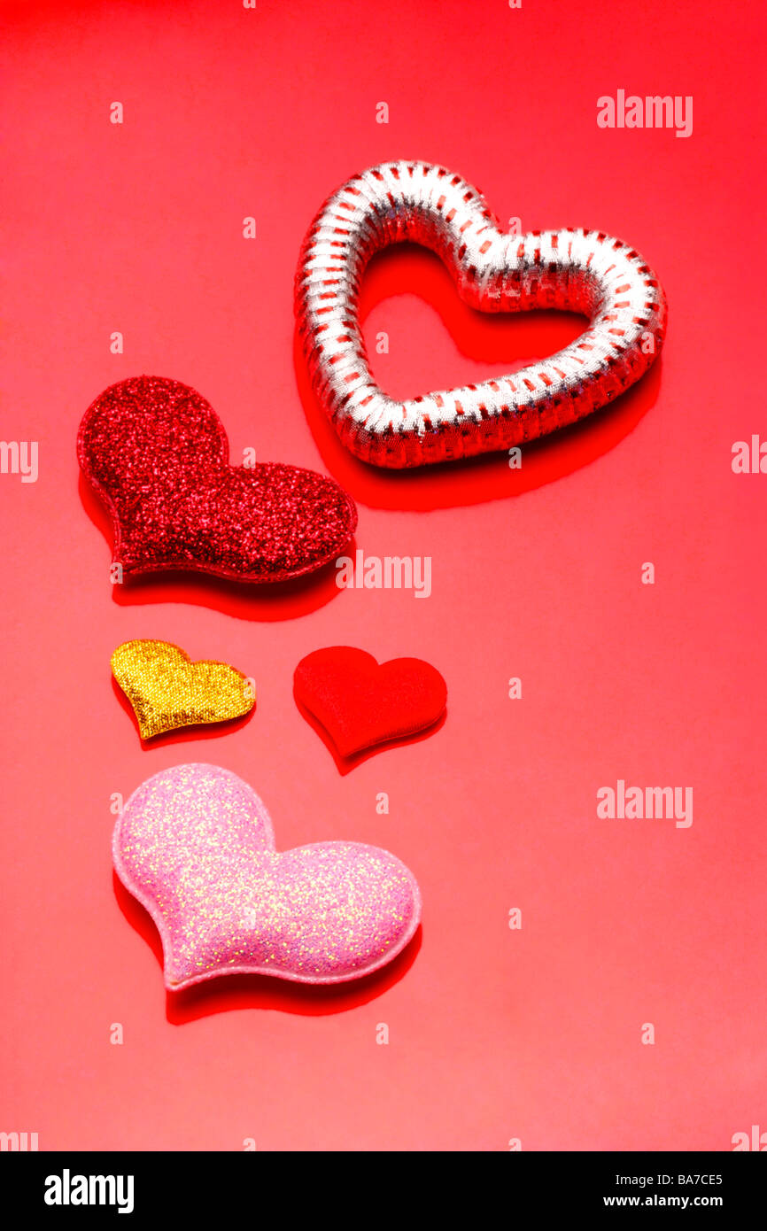 Heart shaped objects Stock Photo - Alamy