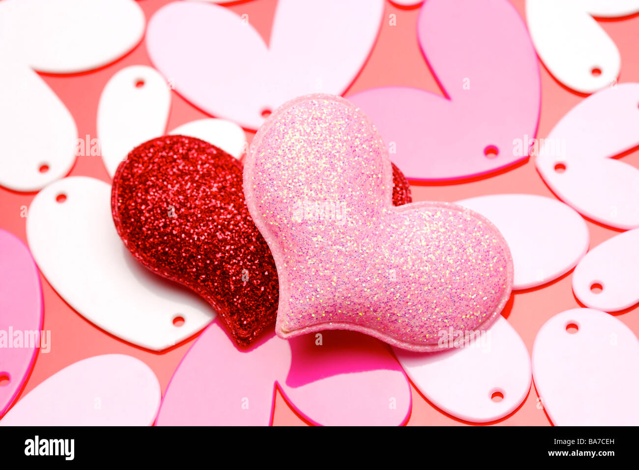 Two heart shaped objects Stock Photo - Alamy