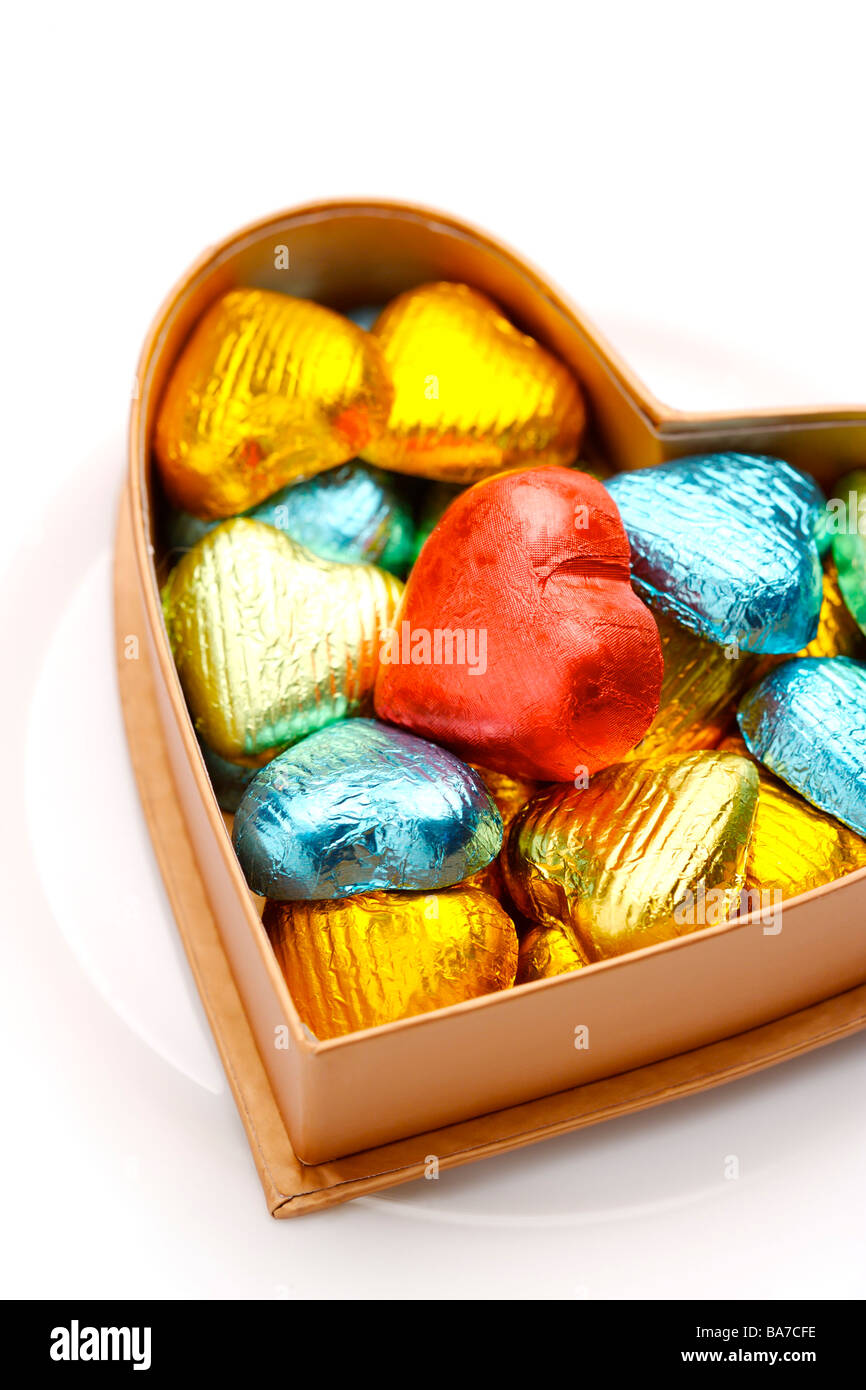Colorful heart shaped candies Stock Photo - Alamy