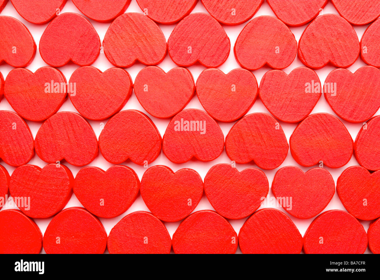Heart shaped objects full frame Stock Photo - Alamy