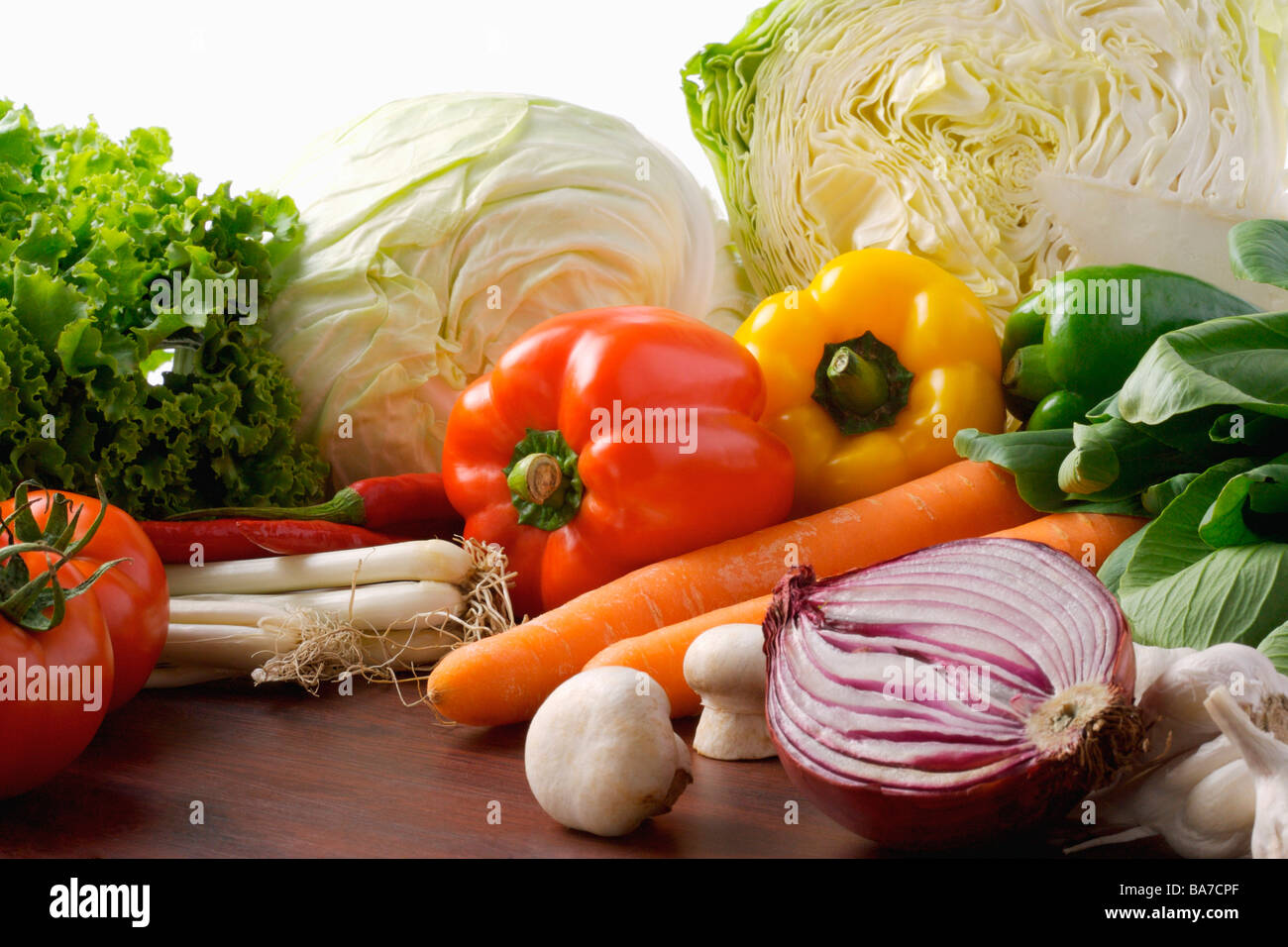 Selection of multicolored vegetables Stock Photo - Alamy