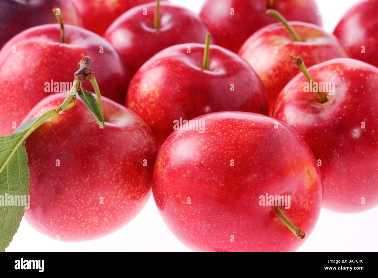 Cherry Plums close up Stock Photo - Alamy