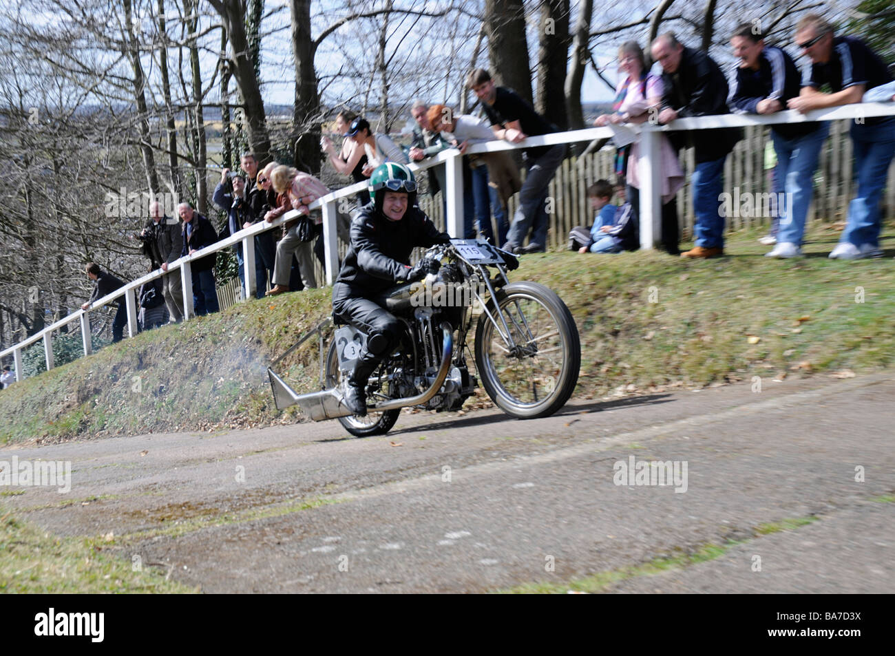 Brooklands Test Hill Centenary event 22 03 2009 Grindlay Peerless JAP ...