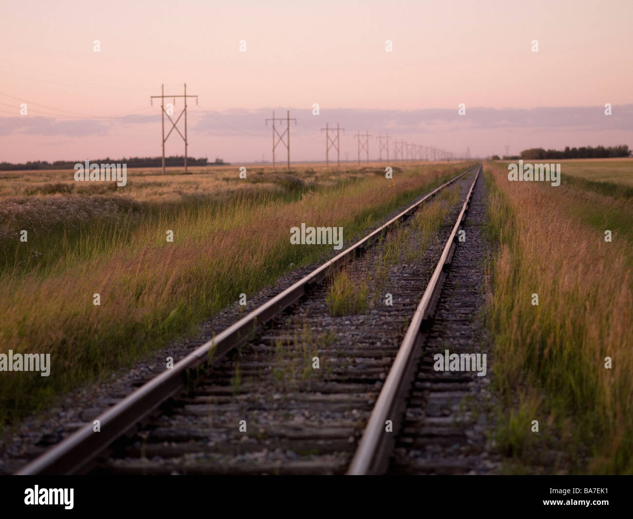 British Columbia, Canada; Train tracks Stock Photo - Alamy