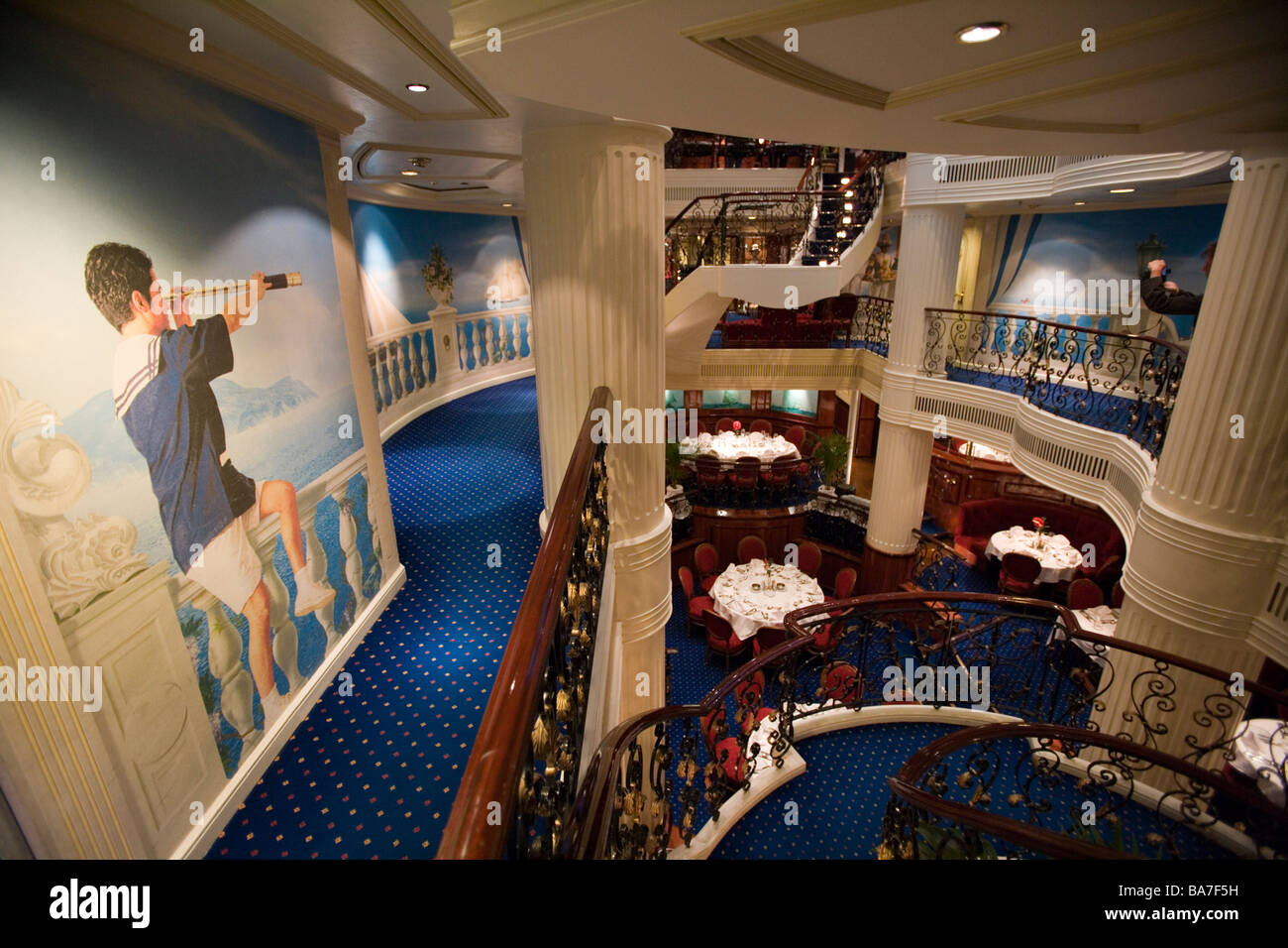 Royal Clipper Atrium, Aboard Sailing Cruiseship Royal Clipper (Star ...