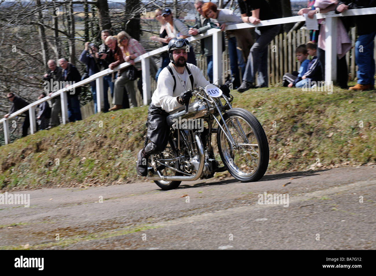 Brooklands Test Hill Centenary event 22 03 2009 Grindlay Peerless JAP ...
