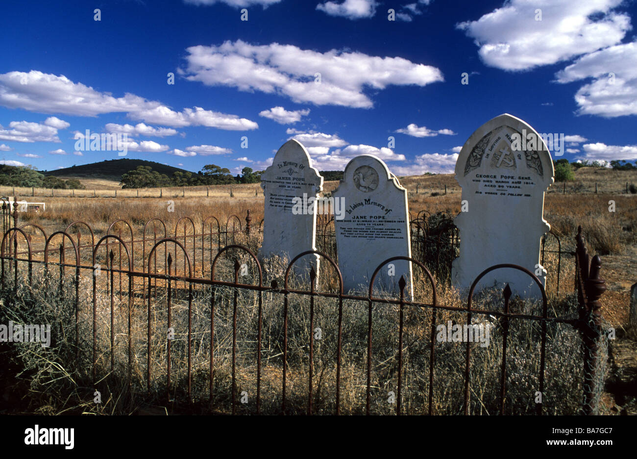The cemetery of the old mining town of Blinman, Flinders Ranges, South ...