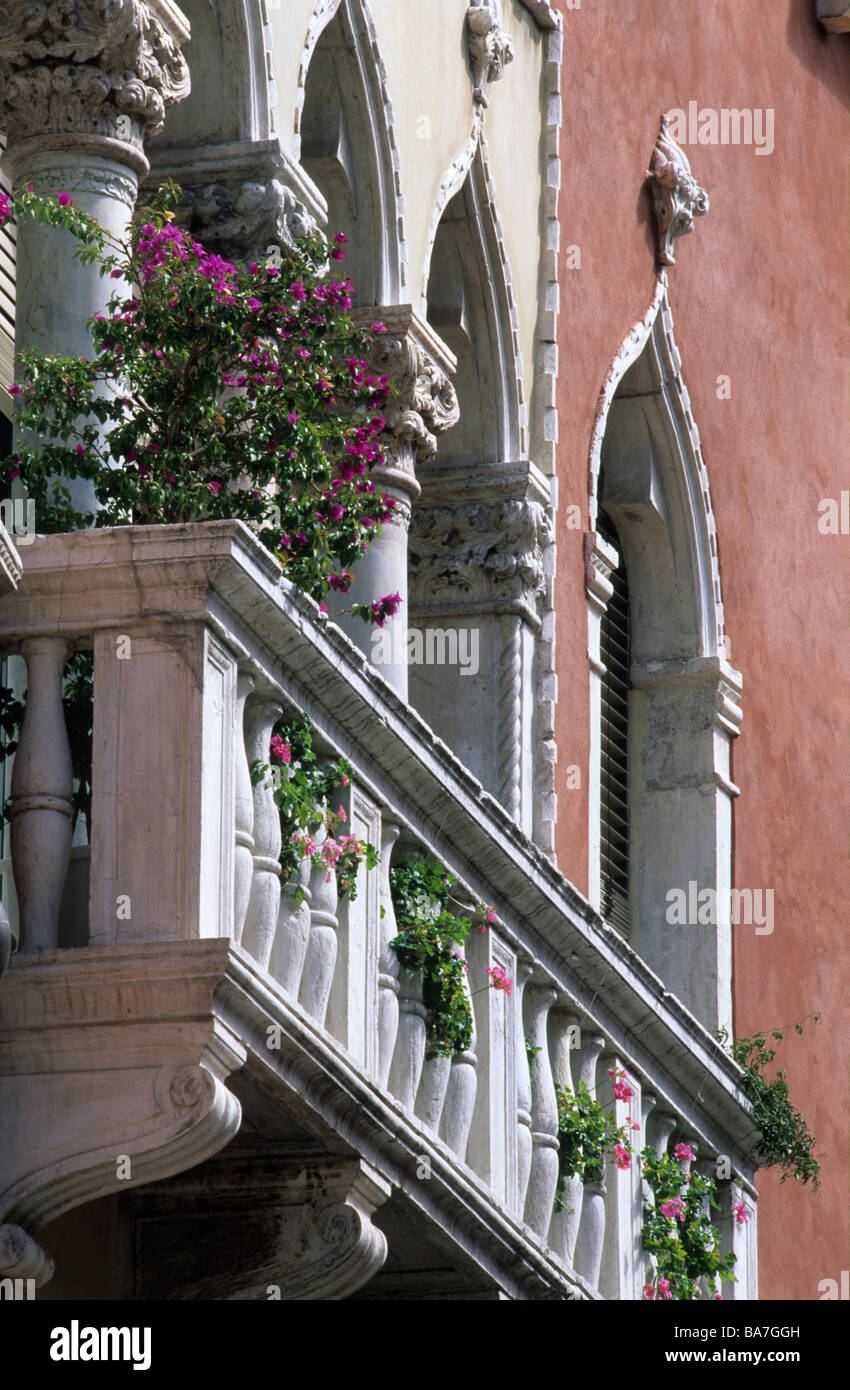balcony in Venice, Venezia, Italy Stock Photo - Alamy