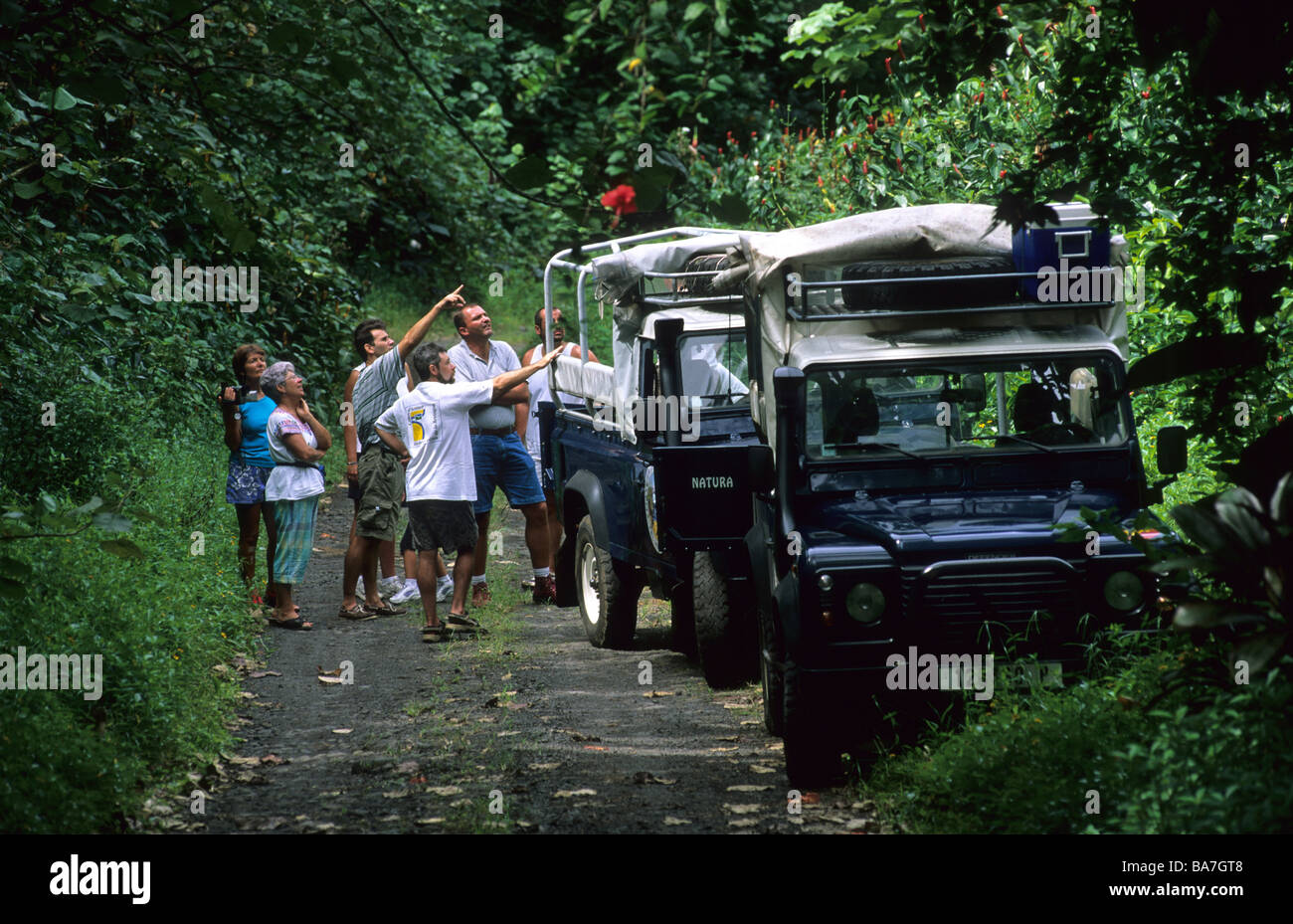 4x4, 4WD, Four-wheel drive tour of the island, Tahiti, French Polynesia ...