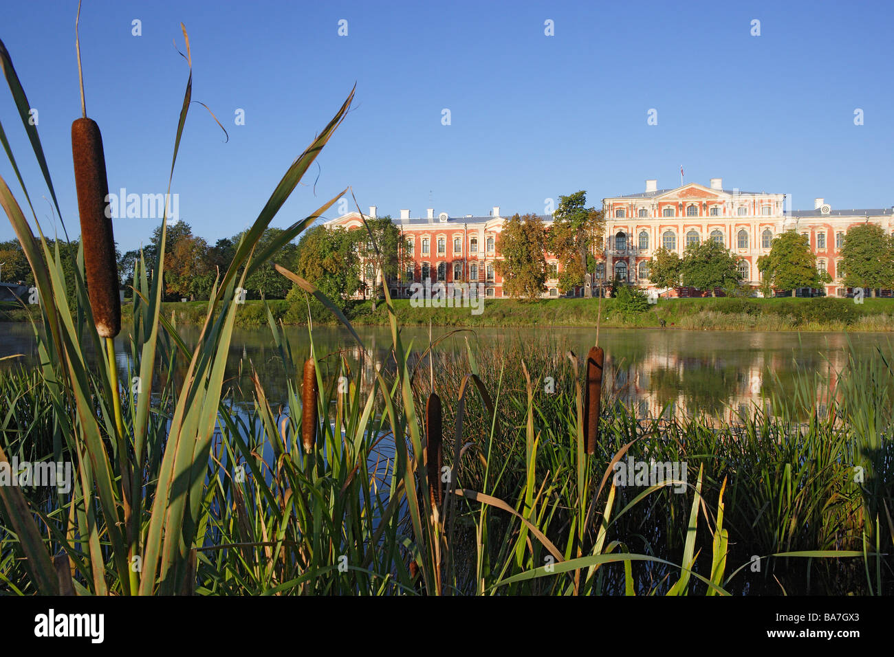 Jelgava palace, built by Italian architect Bartolomeo Rastrelli on ...