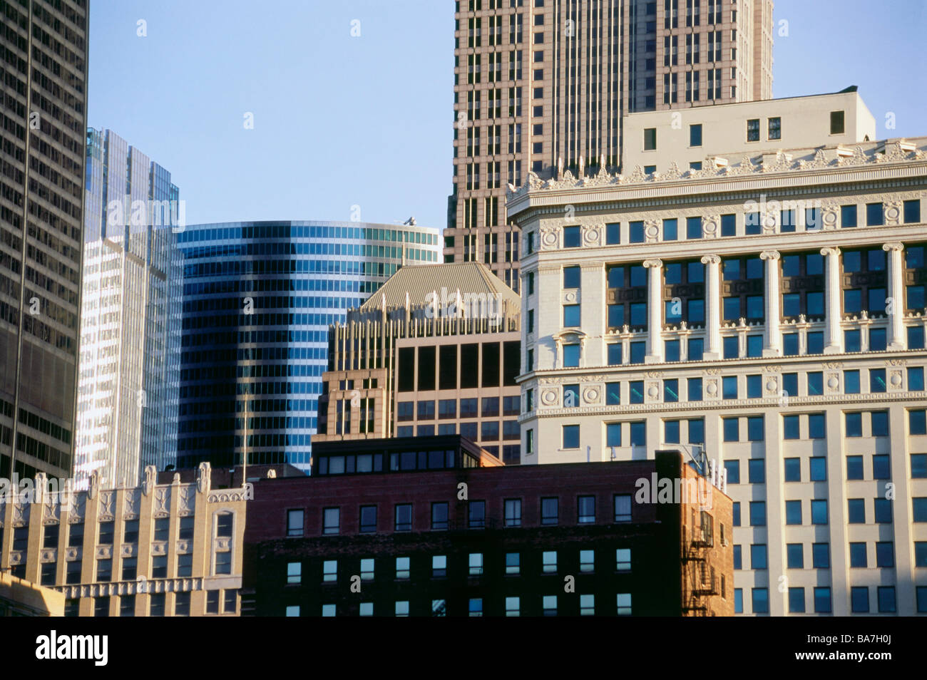 High rise buildings, Downtown, Chicago, Illinois, USA Stock Photo - Alamy