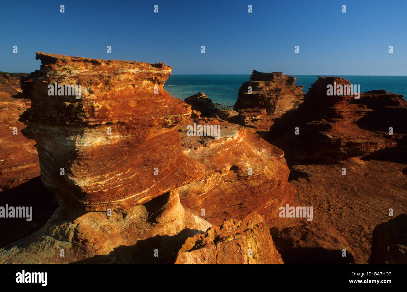 The rocks at Gantheaume Point, Broome, Western Australia, Australia ...