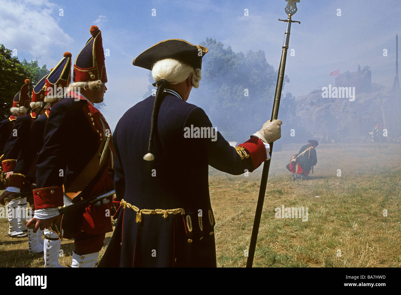 Regenstein, fortress and castle, medieval festival, Blankenburg, Saxony ...