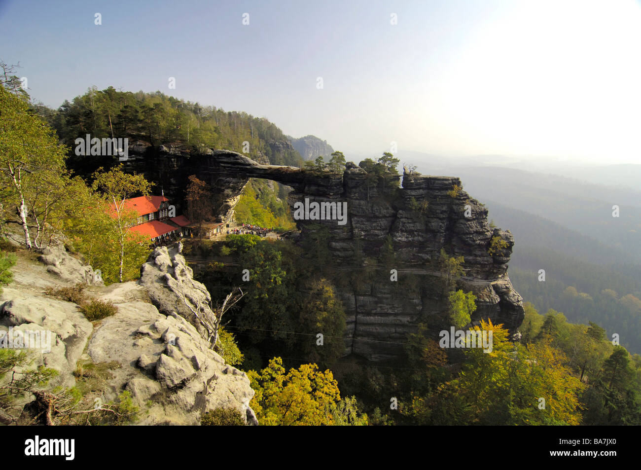 Prebischtor, Pravicicka Brana, Bohemian Switzerland, Czech Republic ...