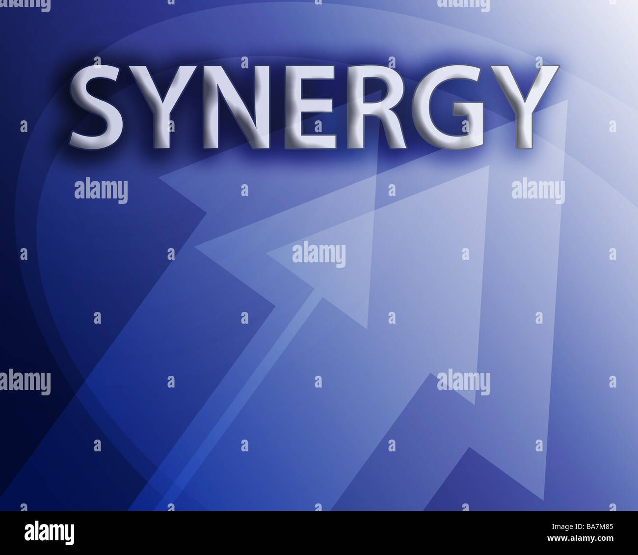 Synergy illustration abstract management success concept clipart Stock ...