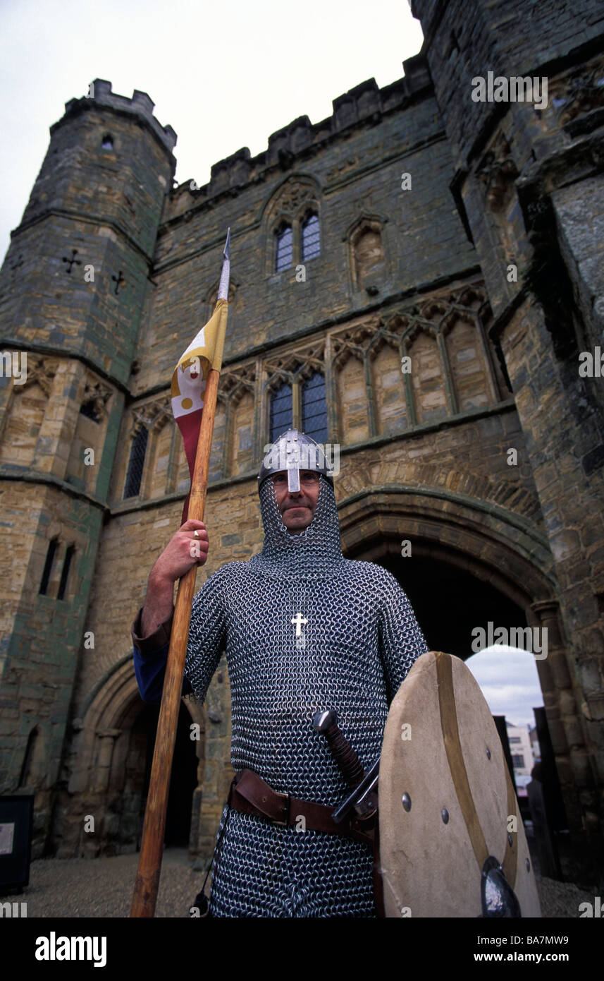 Knight, Reenactment, Battle Abbey, Battle, East Sussex, England, United ...