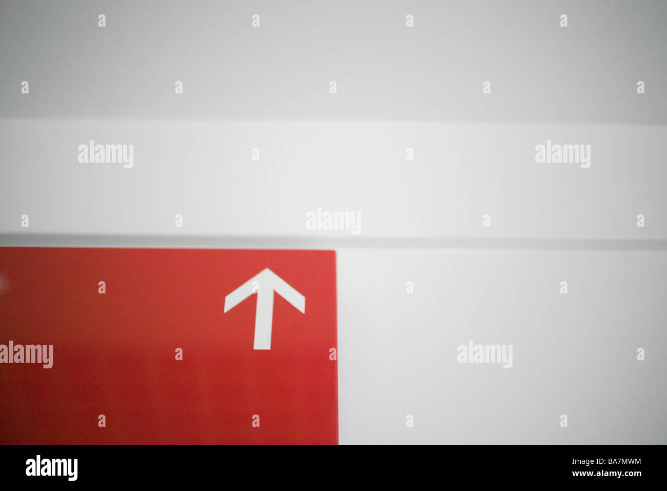Area detail wall sign arrow sign hint bearings guidance direction ...
