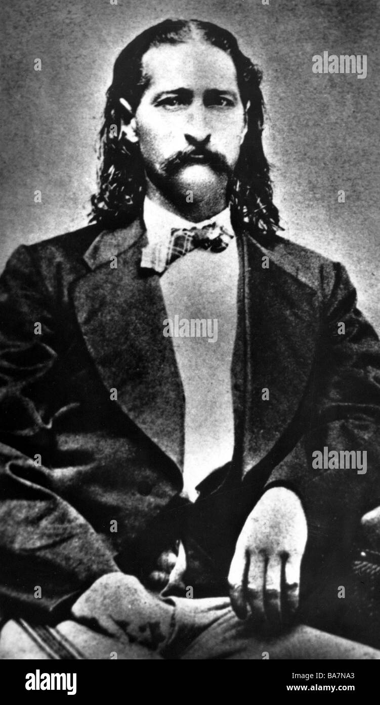 Hickok, James Butler, 27.5.1837 - 2.8.1876, American gunfighter, 19th ...