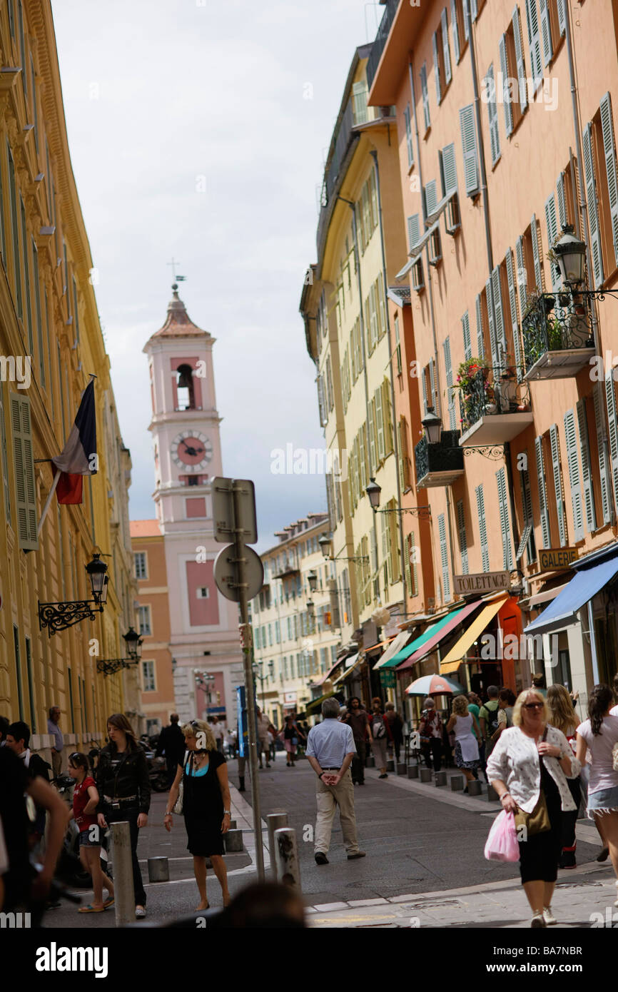 Old town of Nice, Cote d'Azur, Provence, France Stock Photo - Alamy