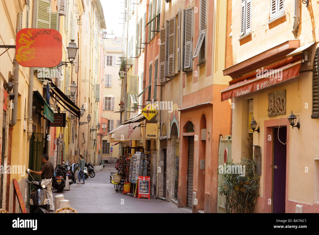 Old town of Nice, Cote d'Azur, Provence, France Stock Photo - Alamy