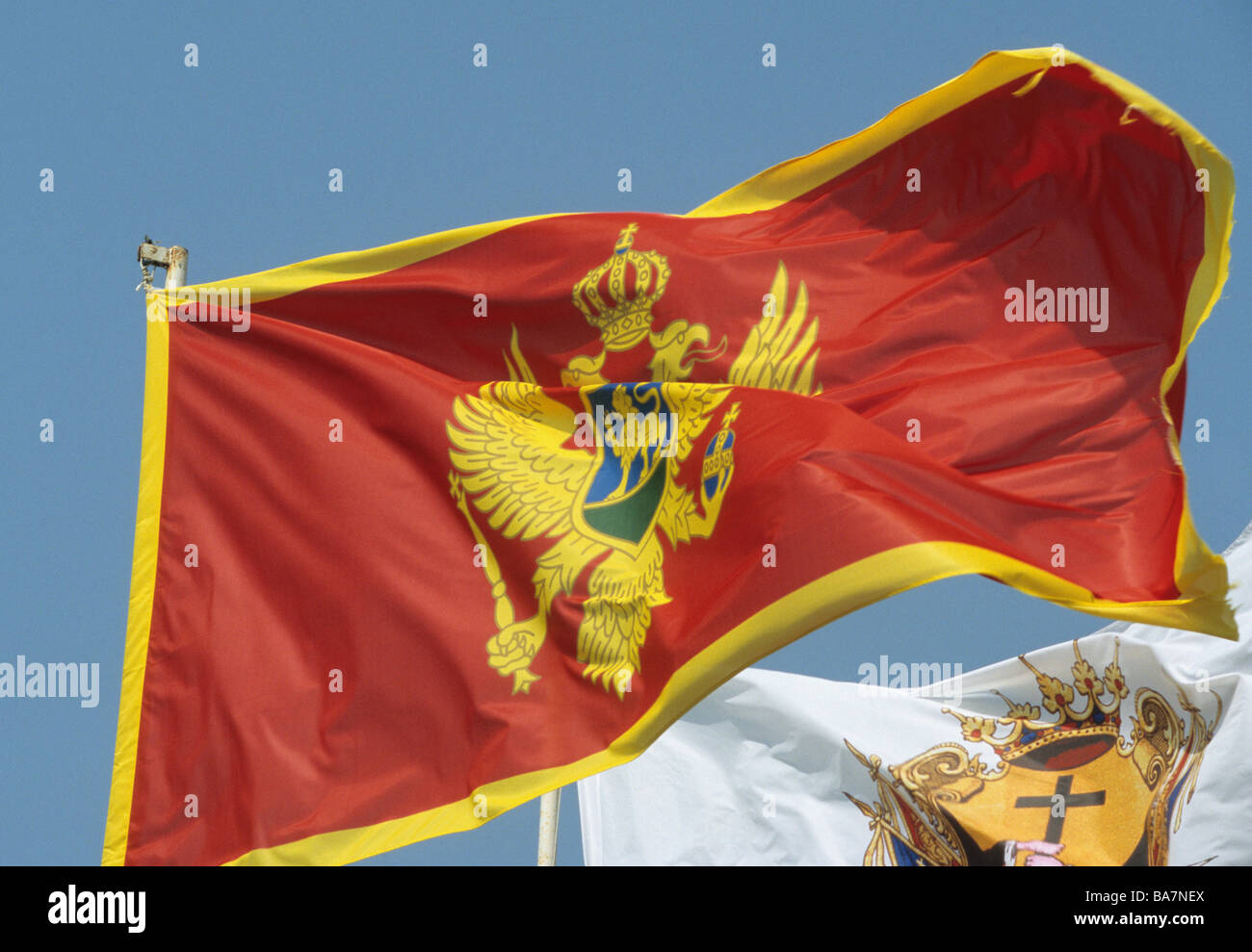Montenegro flag hi-res stock photography and images - Alamy