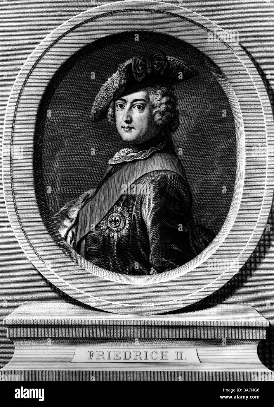 Frederick II "the Great", 24.1.1712 - 17.6.1786, King of Prussia 31.5. ...