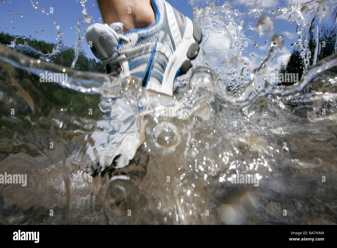 Close up of a runners shoe, Vermillion Lake, Hood to Coast Relay Race ...
