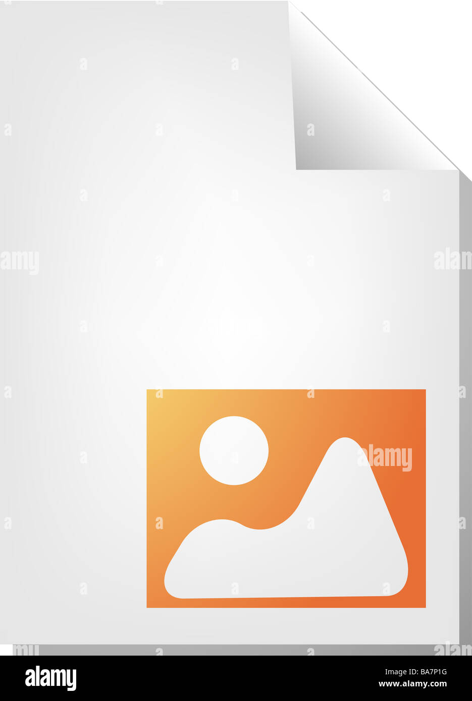 document file type icon illustration clipart Stock Photo - Alamy