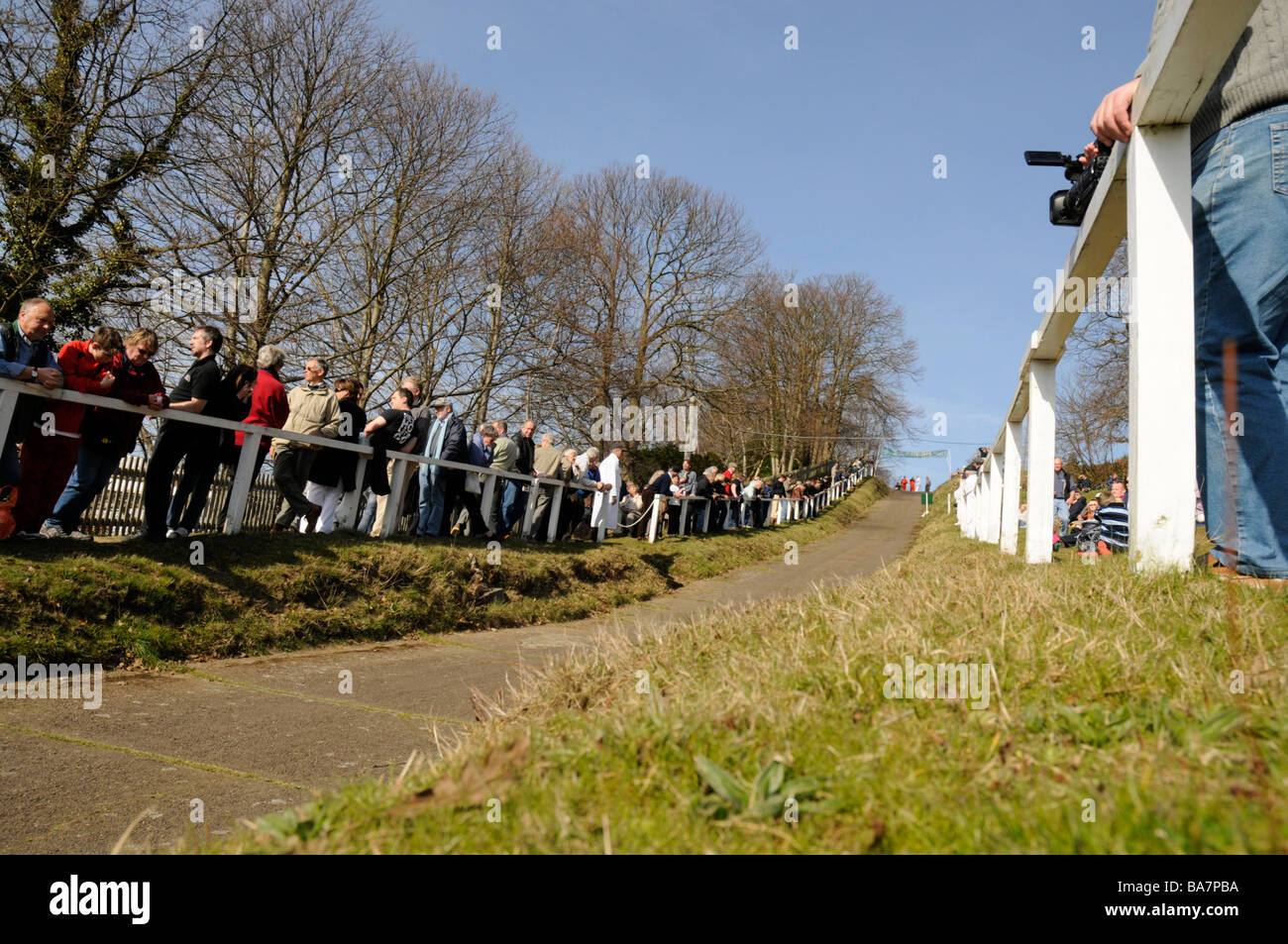 Brooklands Test Hill Centenary event 22 03 2009 View from the bottom of ...