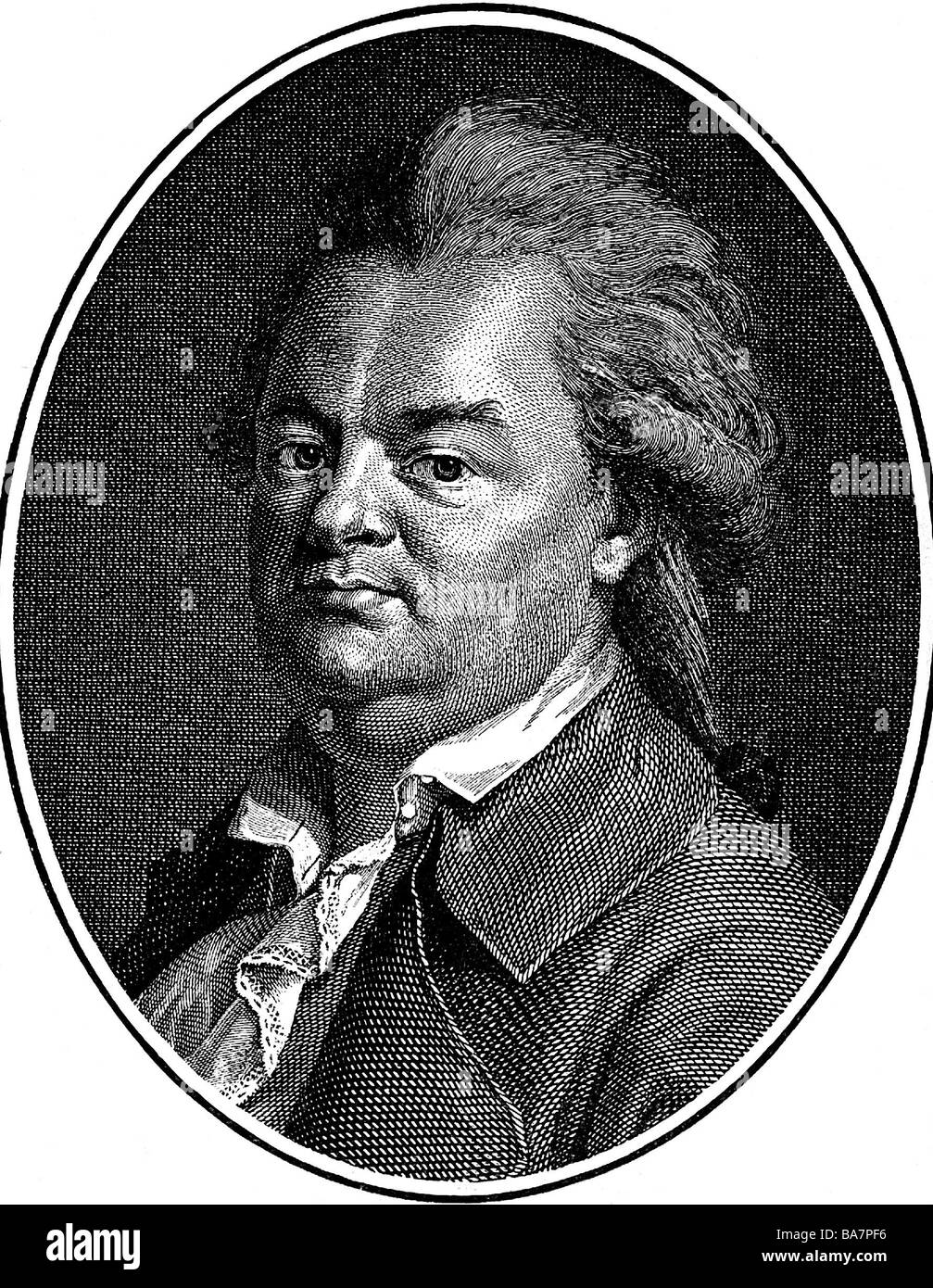 Portrait schubart german poet Black and White Stock Photos & Images - Alamy