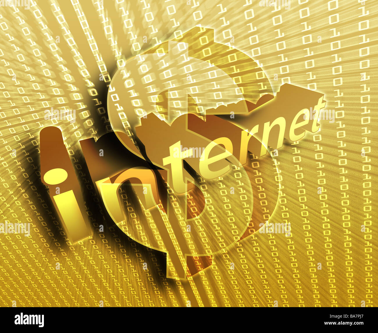 Internet background with US Dollar currency illustration Stock Photo ...