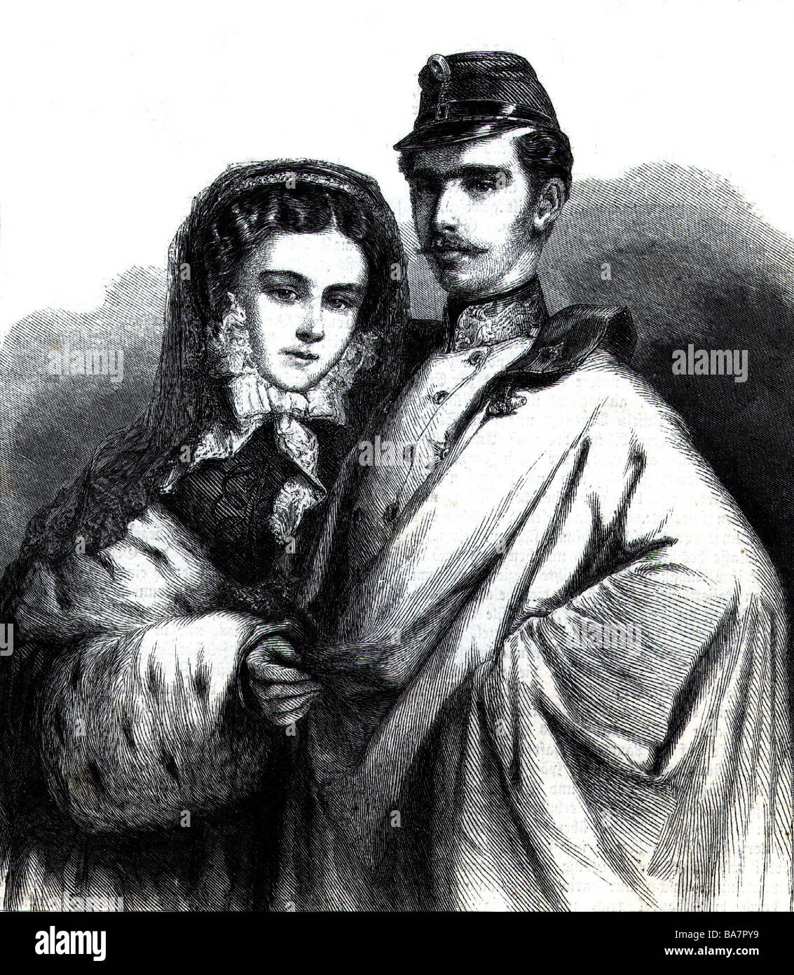 With his wife elisabeth sisi hi-res stock photography and images - Alamy