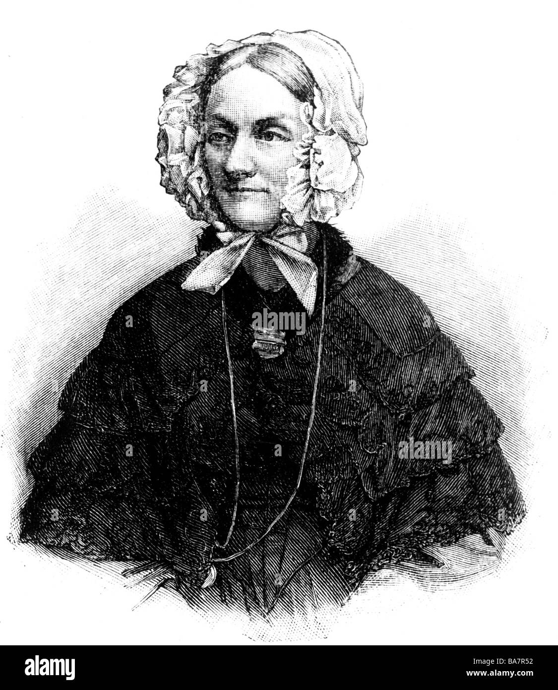 19th century female philanthropist Black and White Stock Photos ...