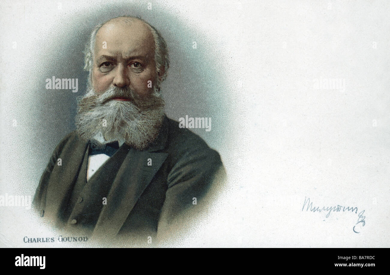 Gounod, Charles, 17.6.1818 - 17.10.1893, French composer, portrait ...