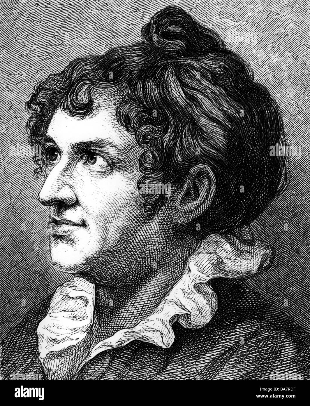 Schlegel, Dorothea Friederike, 24.10.1763 - 3.8.1839, German author ...