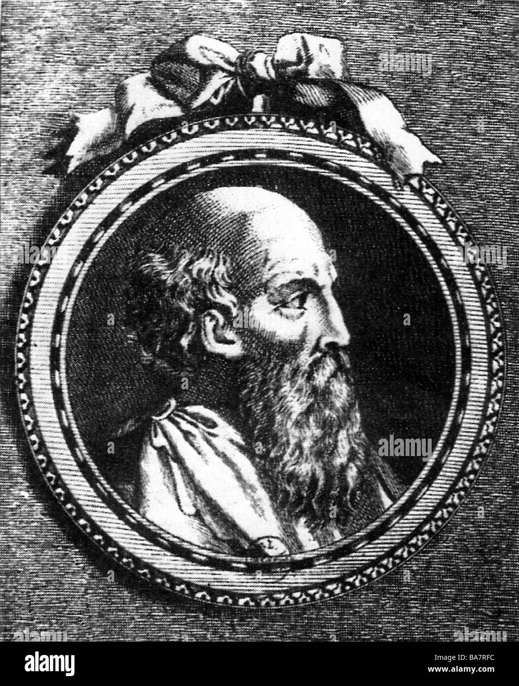 Epictetus, circa 50 - circa 135 AD, Greek philosopher, portrait, side ...